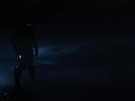 Dark, Mysterious Figure in the Spotlight